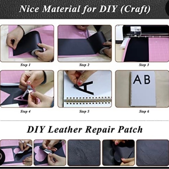 Other | Nwt Orange Leather Repair Patch Roll Cut Your Own Shapes Diy ...